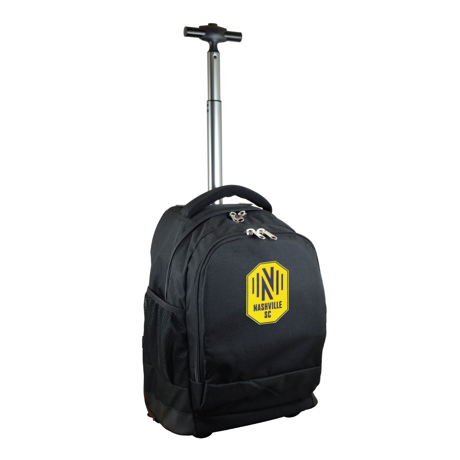Nashville SC 19" Premium Wheeled Backpack-Black – mojosportsbags