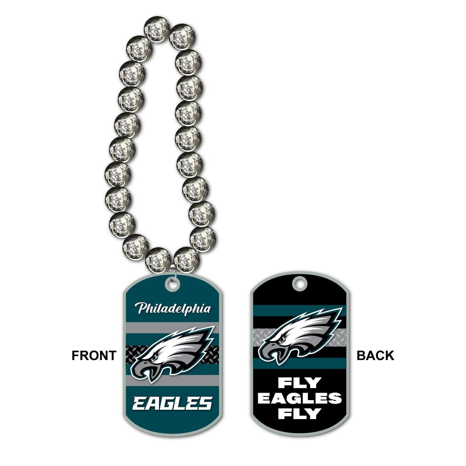 Philadelphia Eagles Jumbo Dog Tag Necklace – mojosportsbags