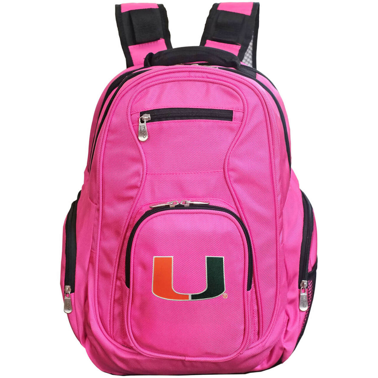Miami Hurricanes 19" Black Laptop Travel Backpack Pink – mojosportsbags
