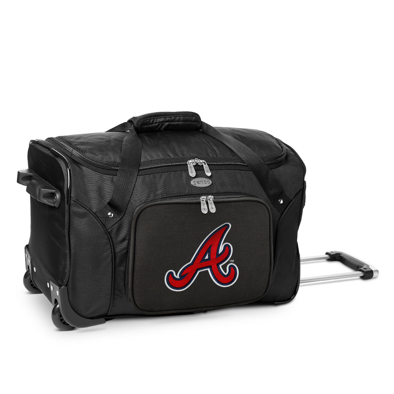 Atlanta Braves Duffel Bag | MLB Atlanta Braves Wheeled Carry On Duffel ...
