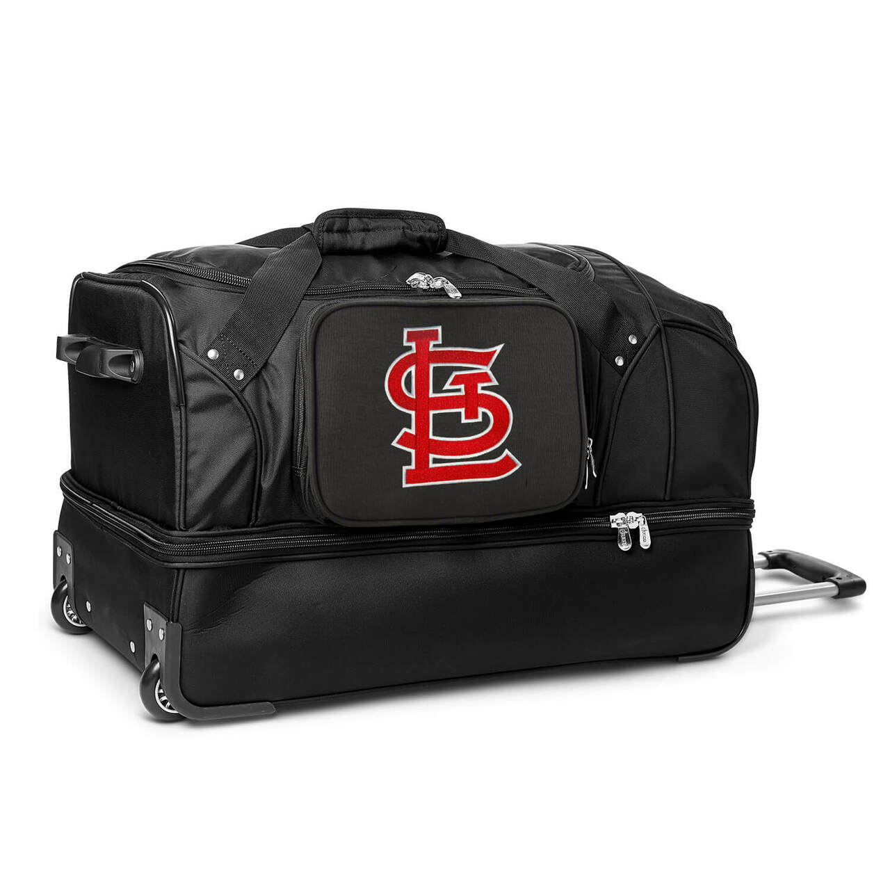 St Louis Cardinals 27" Black Rolling Drop Bottom Duffel – mojosportsbags